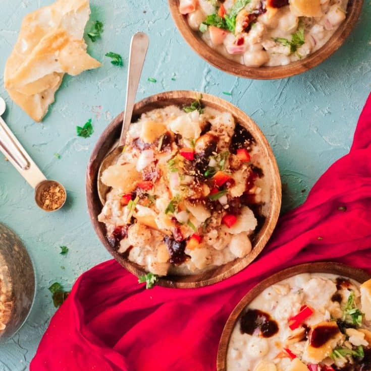 Pakistani Mix Papri Chana chaat – (boiled chickpea salad) Butter Over Bae